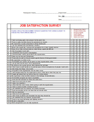 11+ Job Satisfaction Survey Templates in Google Docs | Word | Pages | PDF