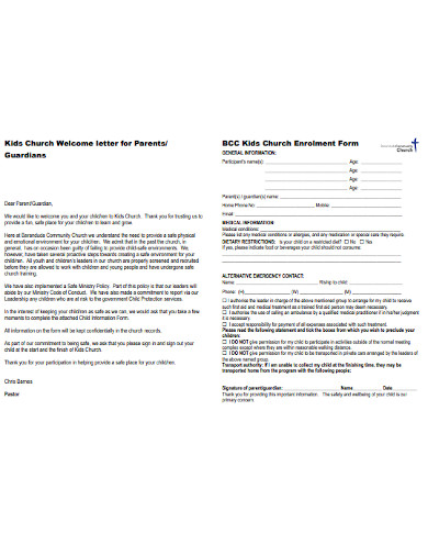 10+ Church Welcome Letter Templates in PDF | DOC