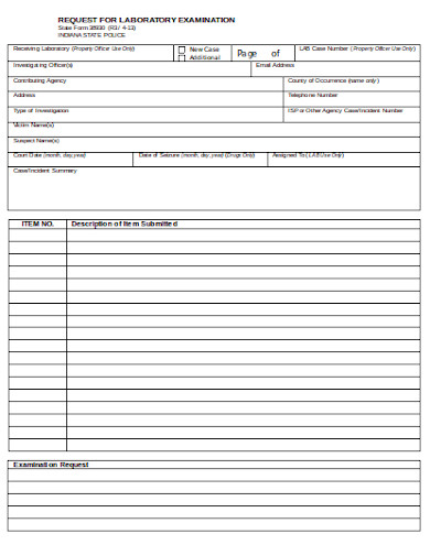 FREE 23+ Laboratory Request Form Templates in MS Word | PDF | Excel
