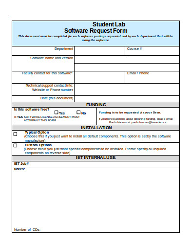 FREE 23+ Laboratory Request Form Templates in MS Word | PDF | Excel