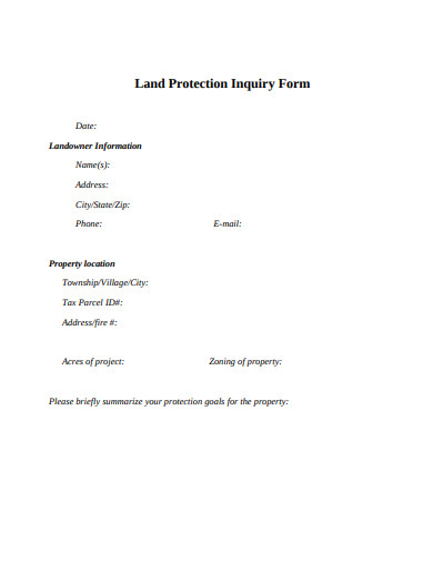 22+ Property Inquiry Form Templates in PDF | DOC