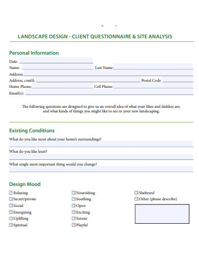 26+ Client Questionnaire Templates in PDF | MS Word