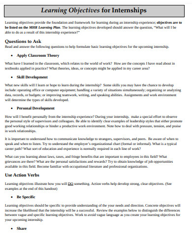 14+ Internship Plan Templates in DOC | PDF