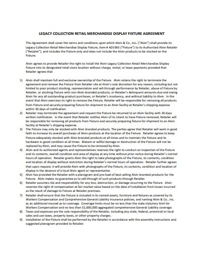 11+ Retail Agreement Templates in Google Docs | Word | Pages | PDF