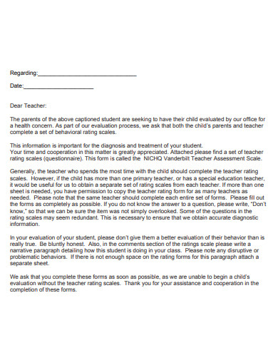 8 Letter Templates To Teacher From Parent In PDF DOC Google Docs 
