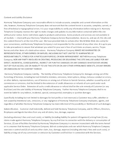 10+ Product Liability Disclaimer Templates in PDF | Word