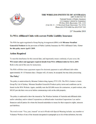 11+ Free Liability Letter Templates in PDF | Word | Google Docs