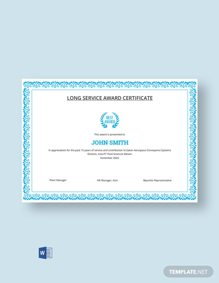 17+ Service Certificate Templates - Illustrator, InDesign, MS Word ...