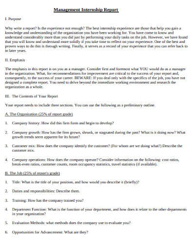 10+ Internship Report Templates in PDF | DOC