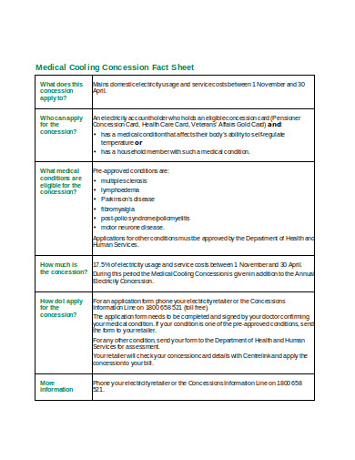 17+ Medical Fact Sheet Templates - PDF, DOC