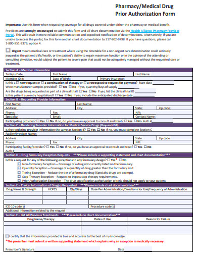 15+ Medical Prior Authorization Form Templates - PDF, DOC