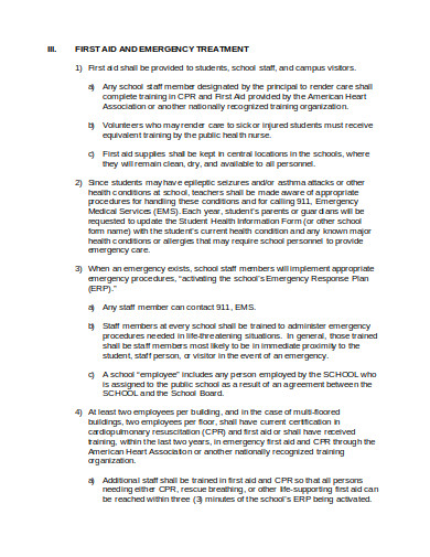 11+ Medical Emergency Response Plan Templates in PDF | DOC