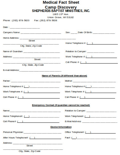 17+ Medical Fact Sheet Templates - PDF, DOC