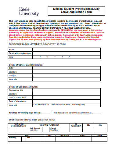 10+ Medical Leave Application Templates in Google Docs | Word | Pages | PDF