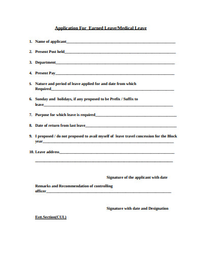 10+ Medical Leave Application Templates in Google Docs | Word | Pages | PDF