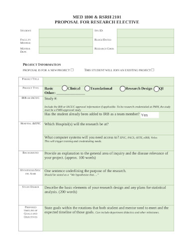 17+ Medical Research Proposal Templates in PDF | DOC
