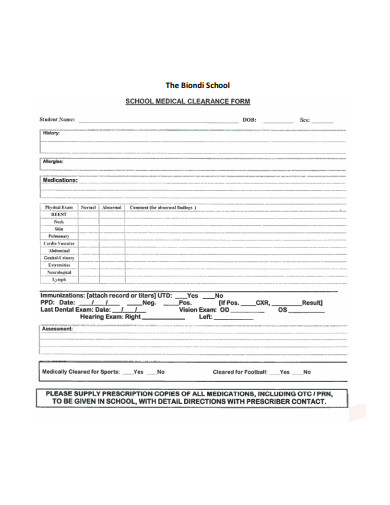 10+ School Clearance Form Templates in DOC | PDF