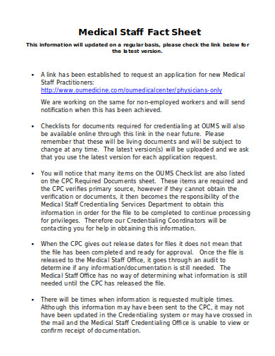 17+ Medical Fact Sheet Templates - PDF, DOC