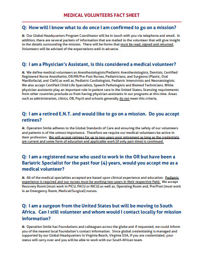 17+ Medical Fact Sheet Templates - PDF, DOC