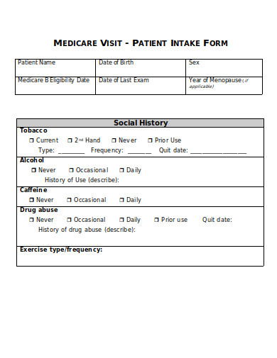 20+ Free Patient Intake Form Templates