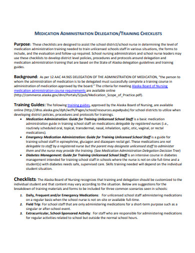 18+ Medication Administration Checklist Templates in DOC | PDF