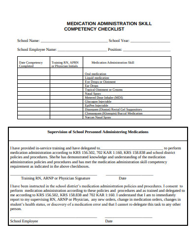 18+ Medication Administration Checklist Templates in DOC | PDF