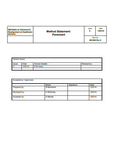 23+ Simple Method Statement Templates - PDF, DOC