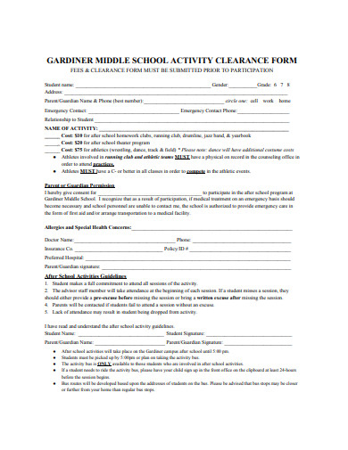 10+ School Clearance Form Templates in DOC | PDF