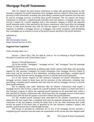 13+ Payoff Statement Templates in PDF