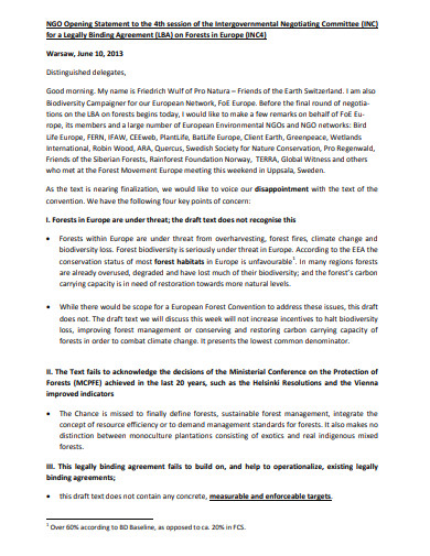 23+ Opening Statement Templates in PDF | DOC