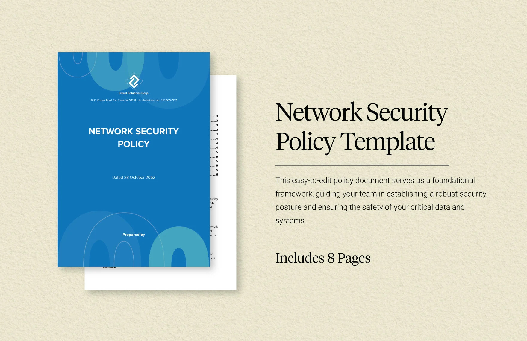 Security Policy Template - 13 Free Word, PDF Document Downloads