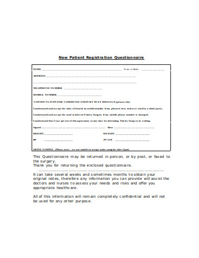 21+ Patient Questionnaire Templates in PDF | DOC