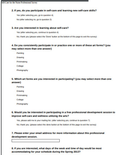 11+ Nurse Survey Templates in PDF | DOC