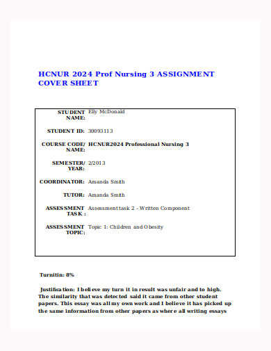 10+ Nursing Assignment Sheet Templates in DOC | PDF