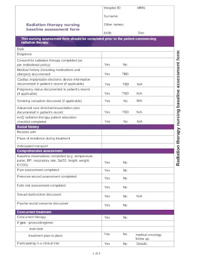 21+ Nursing Assessment Form Templates - PDF, DOC