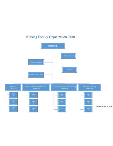 5+ Nursing Organizational Chart Templates in PDF