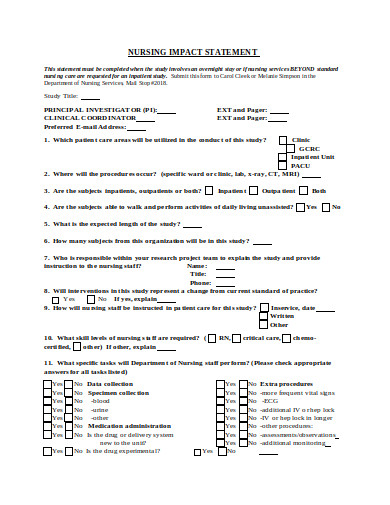 22+ Impact Statement Templates in PDF | DOC