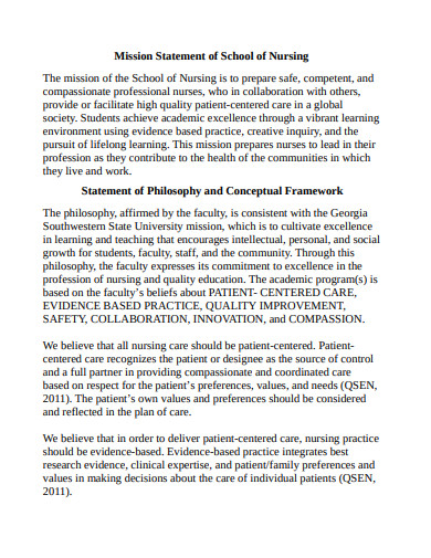 11+ Nursing Philosophy Statement Templates in PDF | DOC