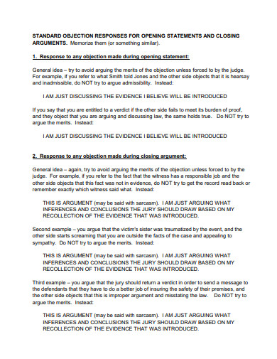 23+ Opening Statement Templates in PDF | DOC