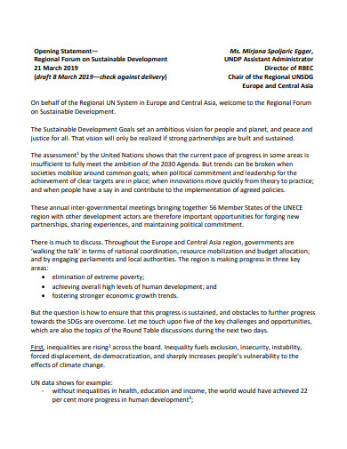 23+ Opening Statement Templates in PDF | DOC
