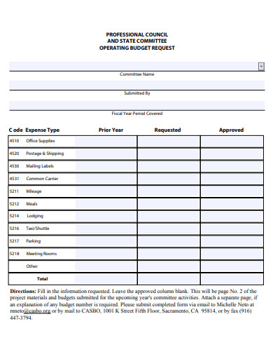 20+ Budget Request Form Templates in PDF | DOC