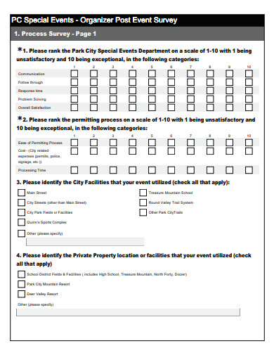 10 Post Event Survey Templates In PDF DOC