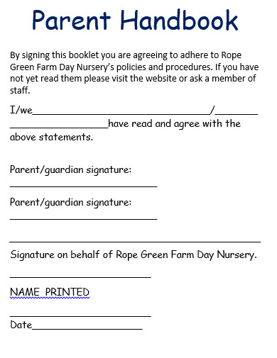 10+ Parent Handbook Templates in PDF | DOC
