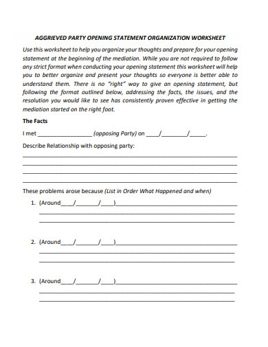 23+ Opening Statement Templates in PDF | DOC