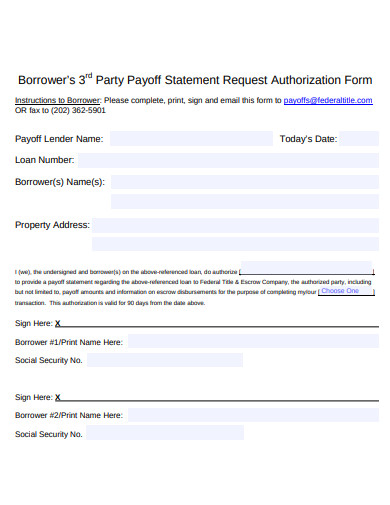 13+ Payoff Statement Templates in PDF