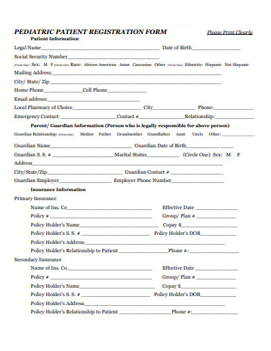 24+ Patient Registration Form Templates - PDF, DOC