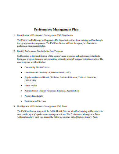 5+ Performance Management Plan Templates in PDF