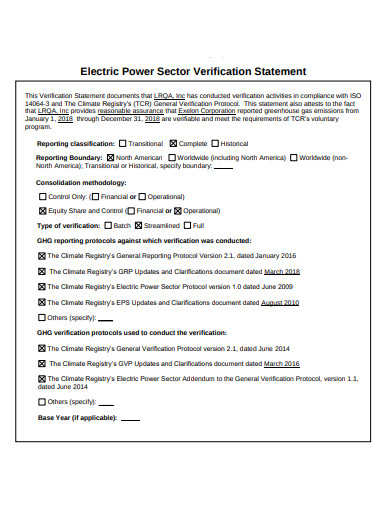 23+ Verification Statement Templates in PDF | DOC