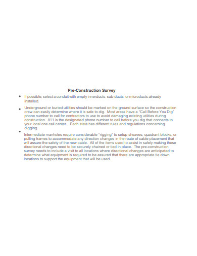 20+ FREE Construction Survey Templates in PDF | DOC