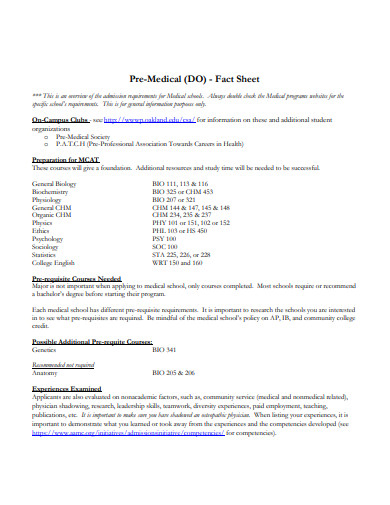 17+ Medical Fact Sheet Templates - PDF, DOC